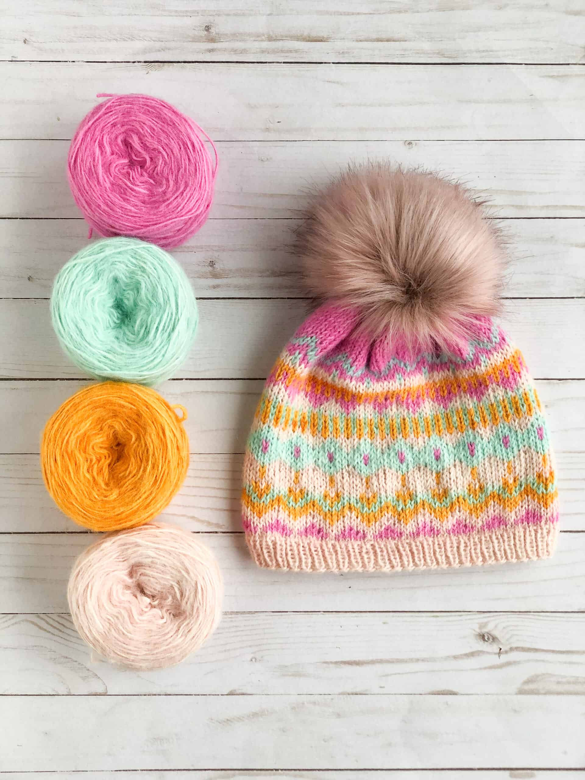 Winter Carnival Hat - Free Colorwork Knitting Pattern for Beginners ...